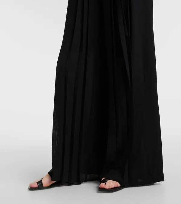 JOSEPH Sofia Plisse Jumpsuit - Black