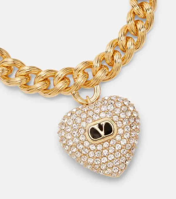 Valentino Garavani Coeur Royal Vlogo Charm Bracelet