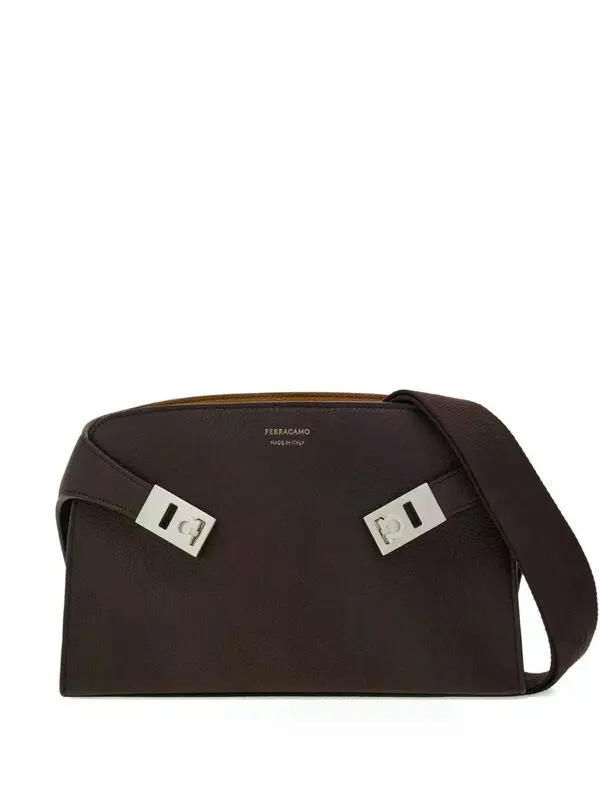 FERRAGAMO Hug Messenger Bag - Brown