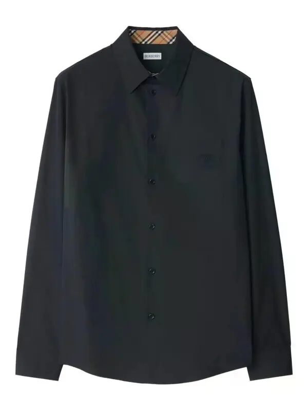 Burberry Cotton Poplin Shirt - Blue