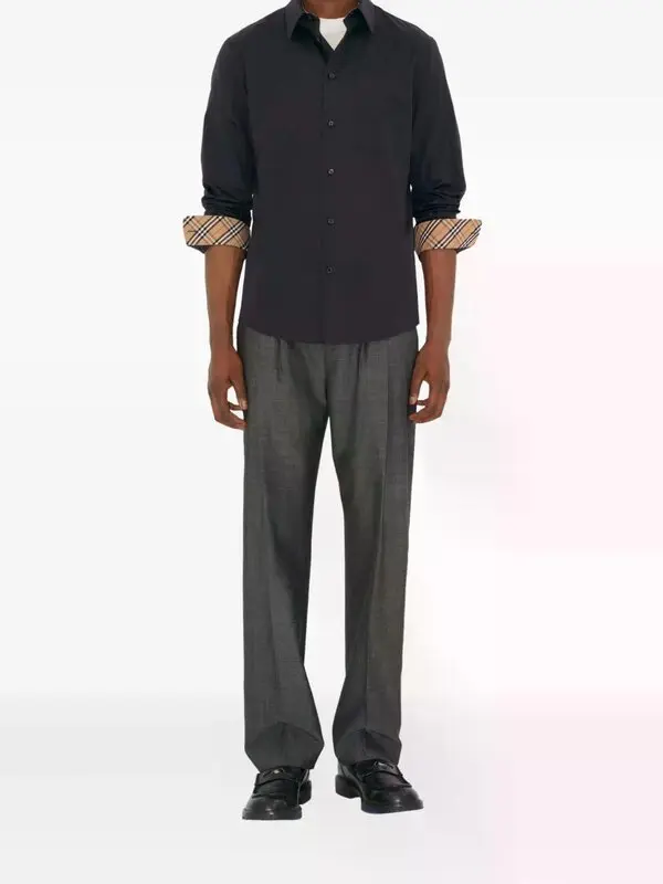 Burberry Cotton Poplin Shirt - Blue
