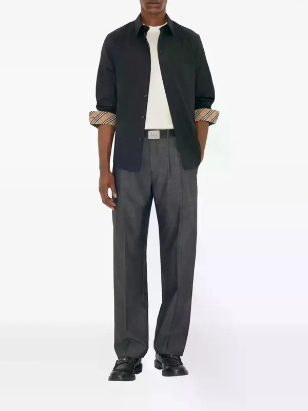 Burberry Cotton Poplin Shirt - Blue