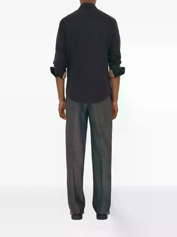 Burberry Cotton Poplin Shirt - Blue
