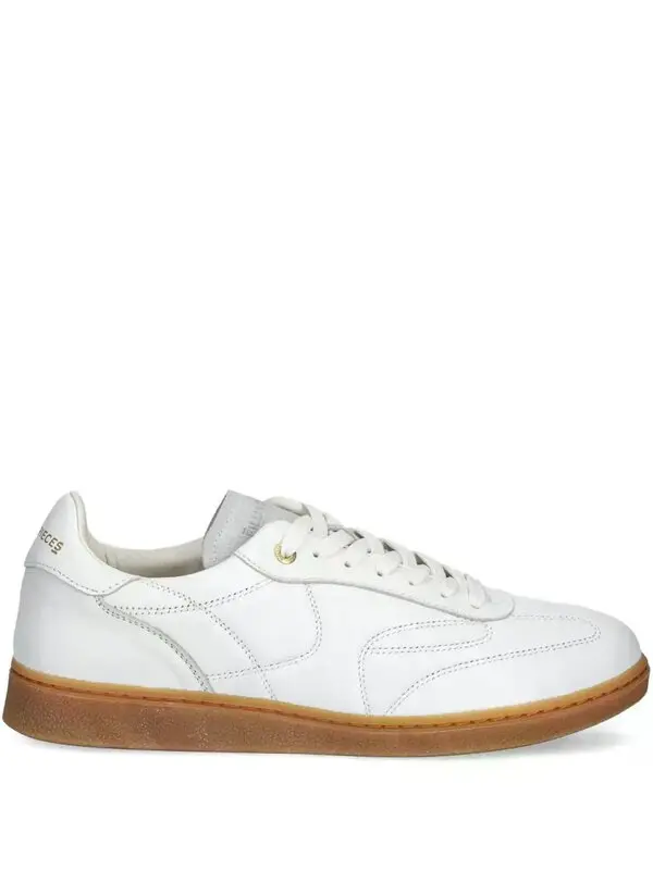 Filling Pieces Sprinter Dice Leather Sneakers - White