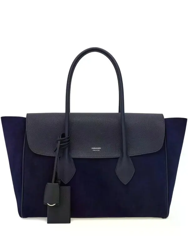 FERRAGAMO East-west Tote Bag - Blue
