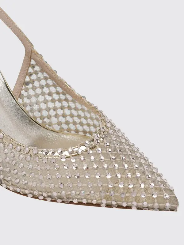 LE SILLA Rhinestone Embellished Slingback Pumps