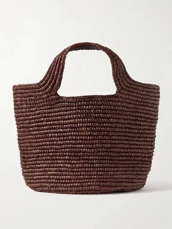 SENSI STUDIO Woven Raffia Bolso Playero Tote