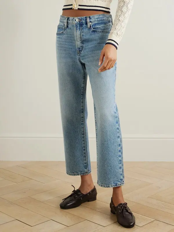 FRAME The Hang Mid-rise Straight-leg Jeans