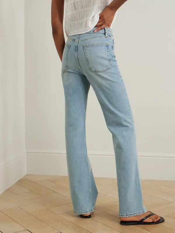 FRAME The Arrow High-rise Flared Jeans - Blue