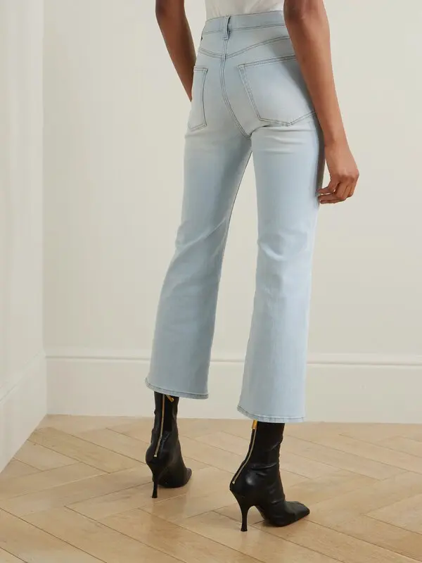 FRAME Reboot Crop High-rise Bootcut Jeans
