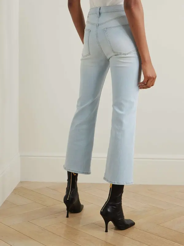 FRAME Reboot Crop High-rise Bootcut Jeans