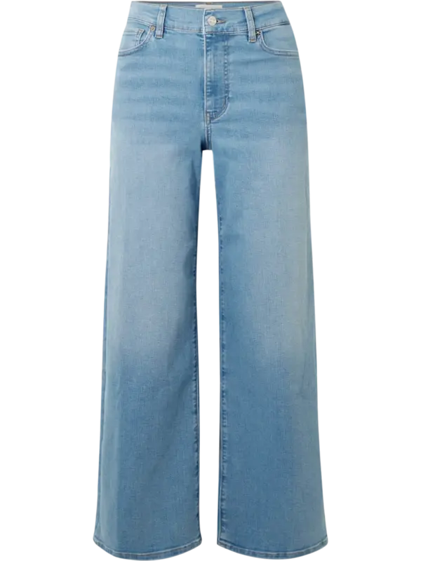 FRAME Le Slim Palazzo Mid-rise Jeans