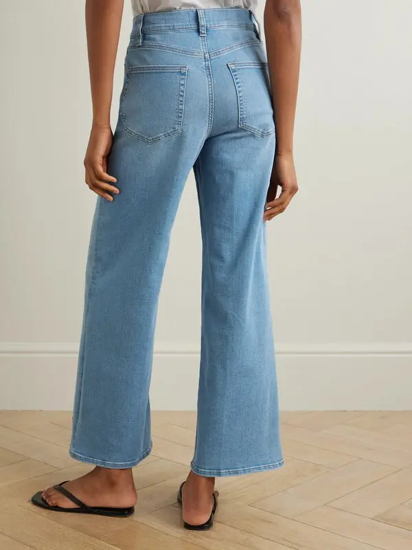 FRAME Le Slim Palazzo Mid-rise Jeans