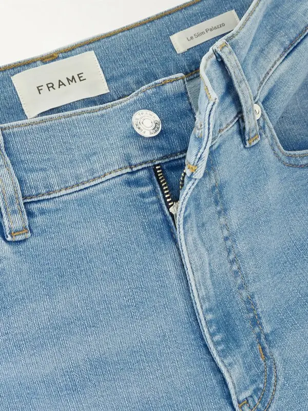 FRAME Le Slim Palazzo Mid-rise Jeans