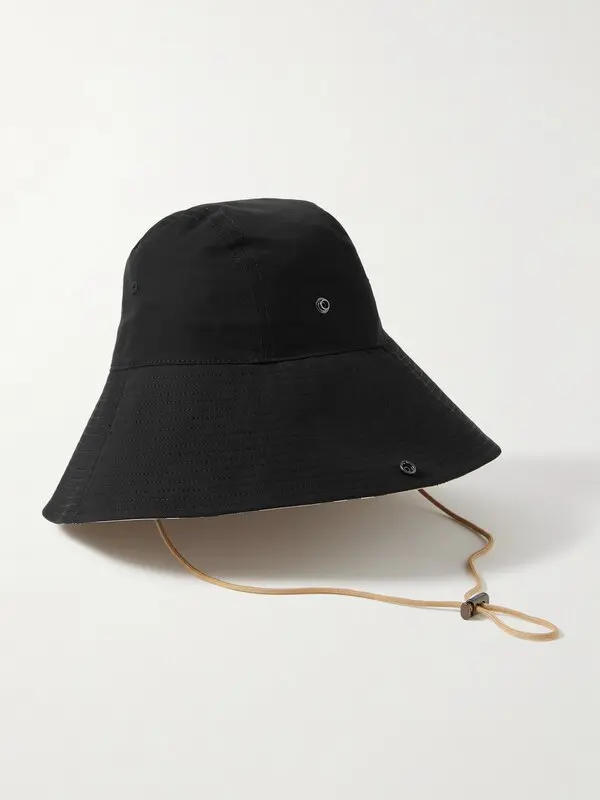 Burberry Cotton-gabardine Bucket Hat - Black