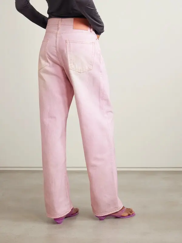 Acne Studios 1981 Mid-rise Wide-leg Jeans - Pink
