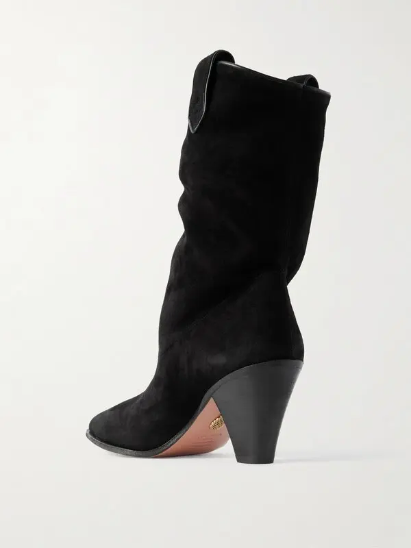 AQUAZZURA Boogie 70 Suede Ankle Boots