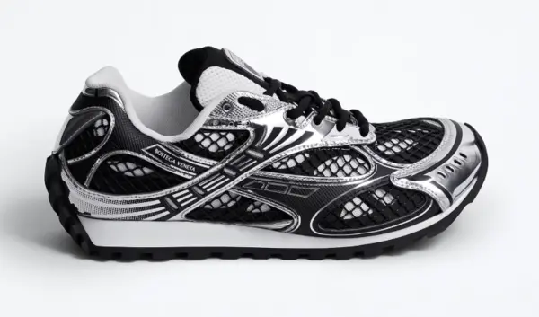 Bottega Veneta Orbit Sneakers - Black/silver
