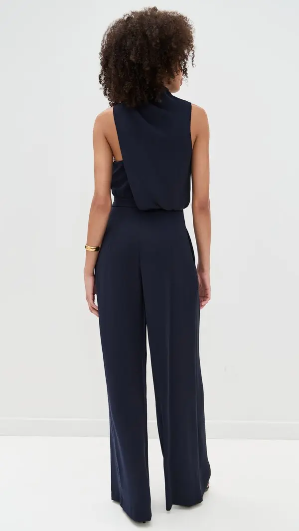 Black Halo Floella Jumpsuit - Navy
