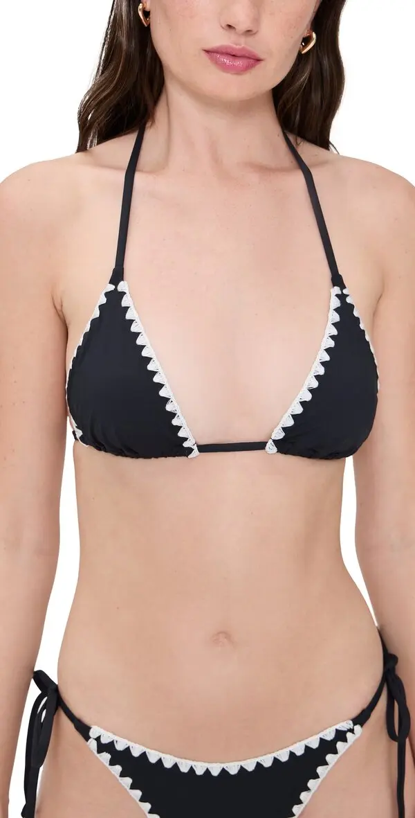 L*Space Zahra Bikini Top - Black/cream