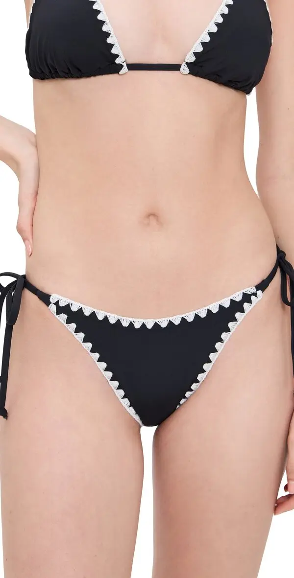 L*Space Zahra Bikini Bottom - Black/cream