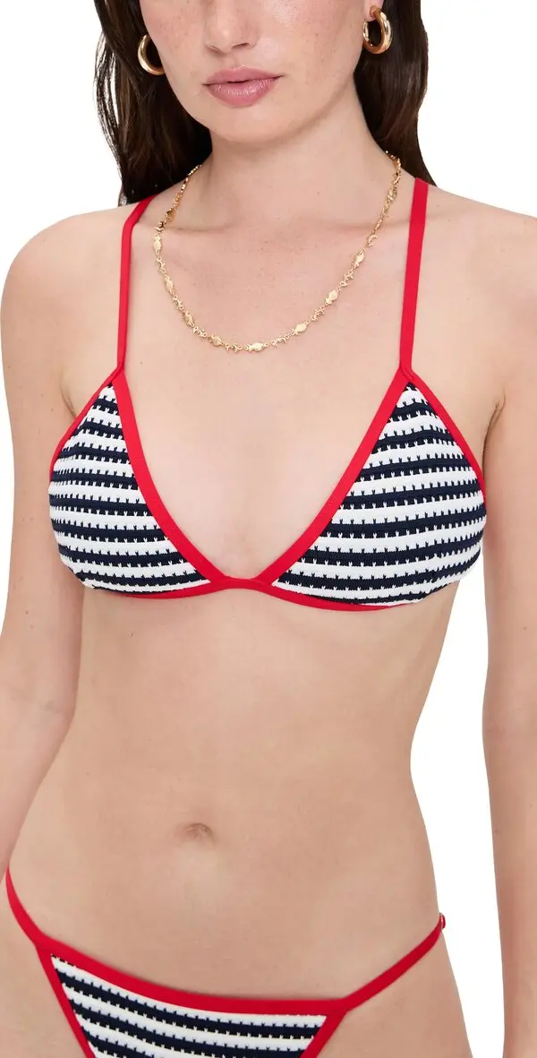 Beach Riot Kim Bikini Top - Indigo Midnight