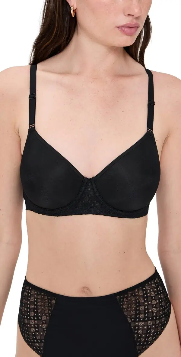 Natori Harmony Smooth Back Underwire Bra - Black