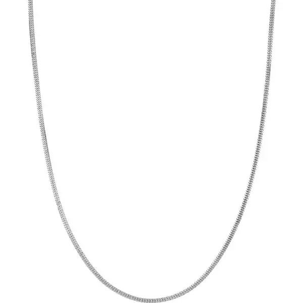 Bony Levy 14k Gold Curb Chain Necklace - 14k White Gold