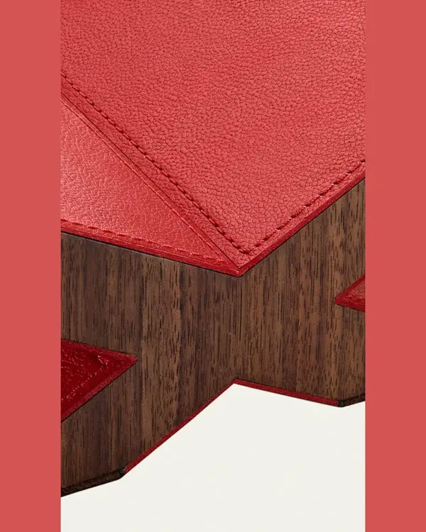 Assouline Culture Classic Leather Bookstand - Red