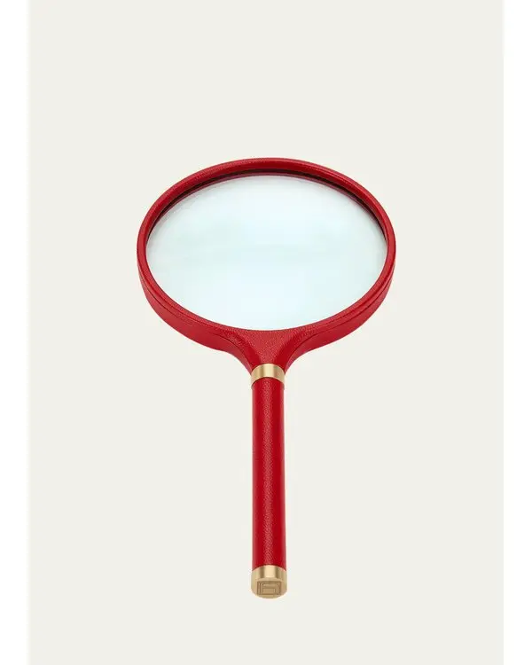 Assouline Archival Leather Magnifying Glass