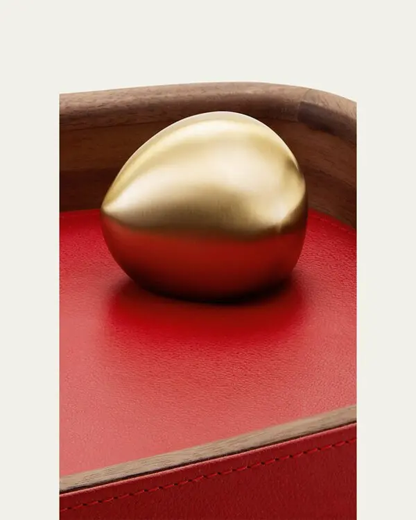 Assouline Pebble Leather Accessory Tray
