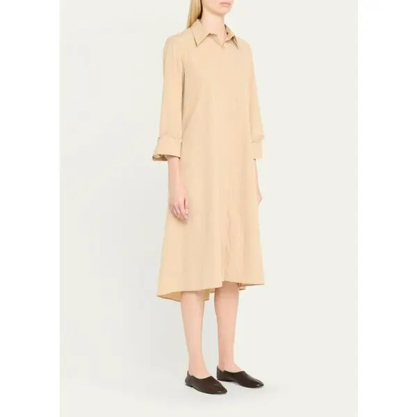 TWP Jennys Gown Maxi Shirt Dress - Beige