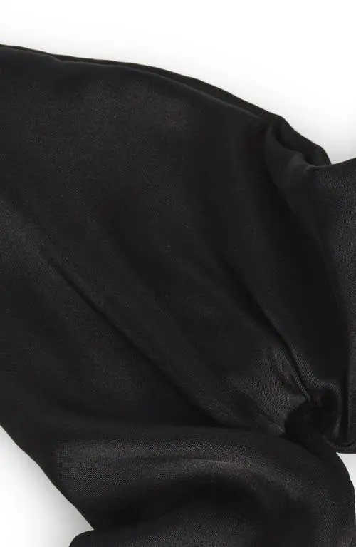 Lele Sadoughi Square Satin Scrunchie - Jet