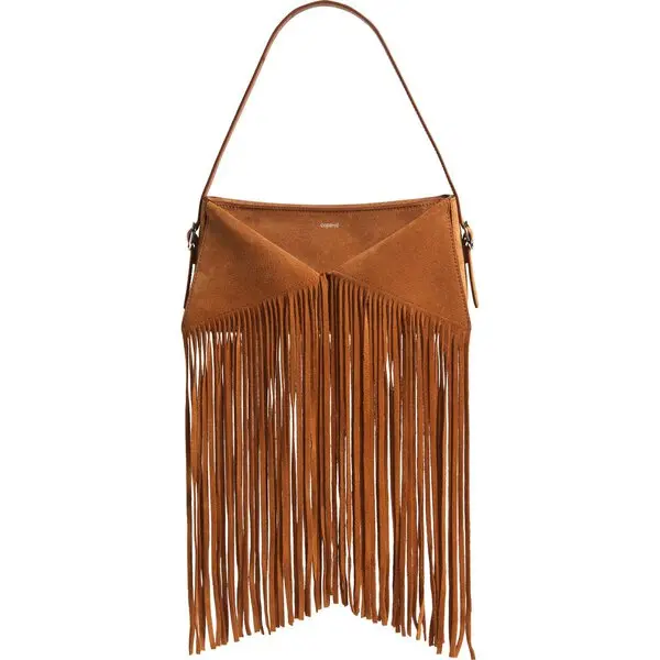 Coperni Belt Fringe Leather Baguette Bag