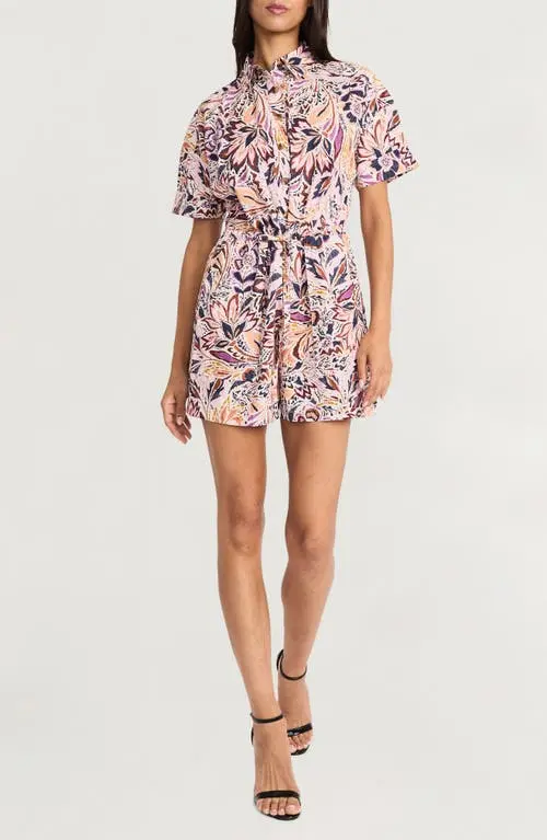 THE GOOD JOURNEY Cotton Romper - Blush Purple Rust