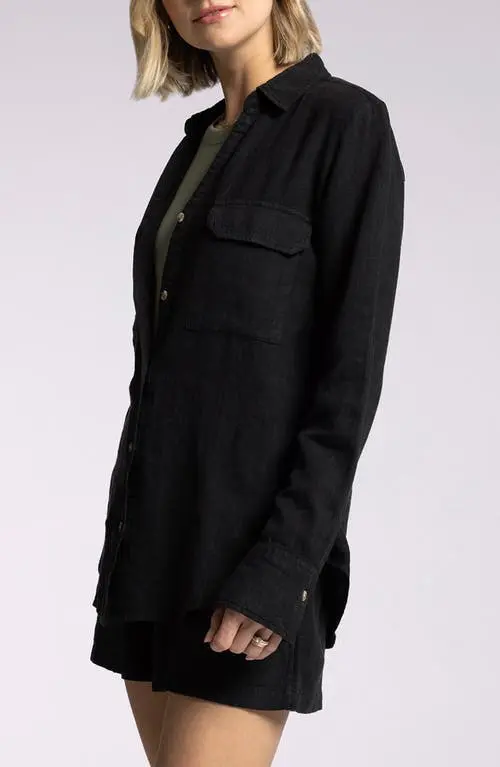 THREAD & SUPPLY Farrah Linen Blend Button-up Shirt
