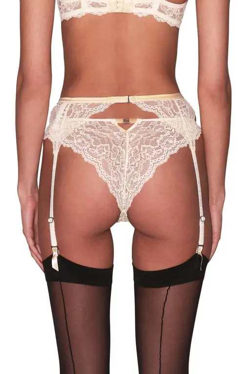FLEUR DU MAL Bianca Lace Cheeky Briefs - Buttercup