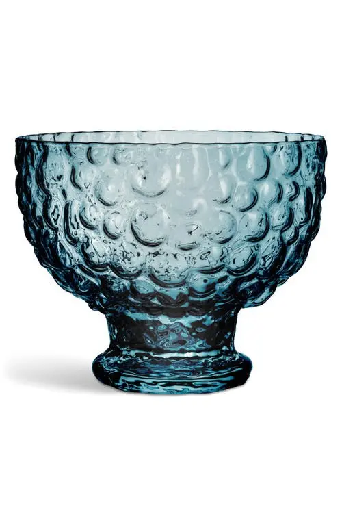 KOSTA BODA Moss Circular Glass Bowl - Blue