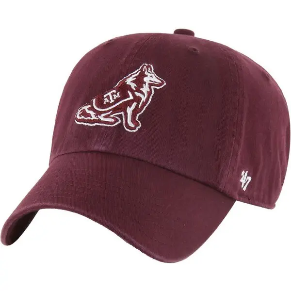 '47 Texas A&m Aggies Clean Up Adjustable Cap - Maroon