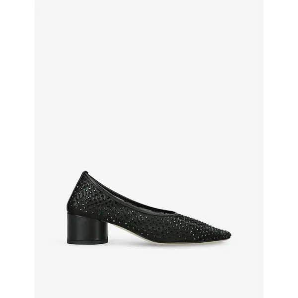 Dear Frances Balla Crystal-embellished Mesh Pumps