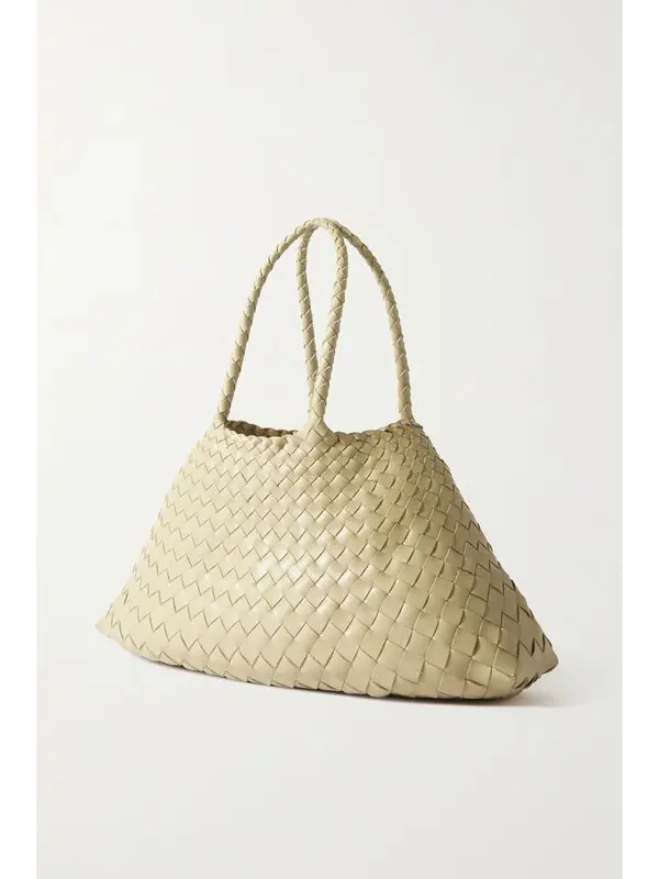 Dragon Diffusion Santa Croce Big Woven Leather Tote - Neutrals