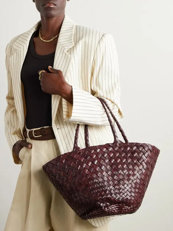 Dragon Diffusion Egola Woven Leather Tote