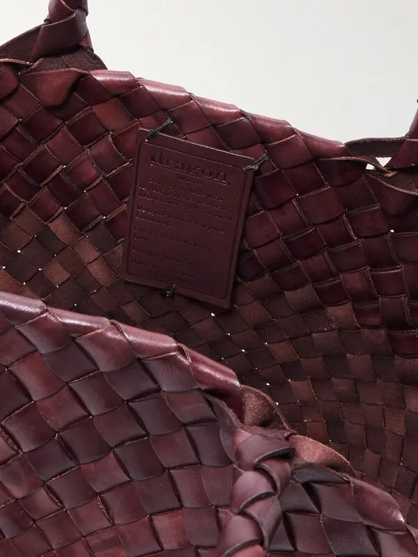 Dragon Diffusion Egola Woven Leather Tote