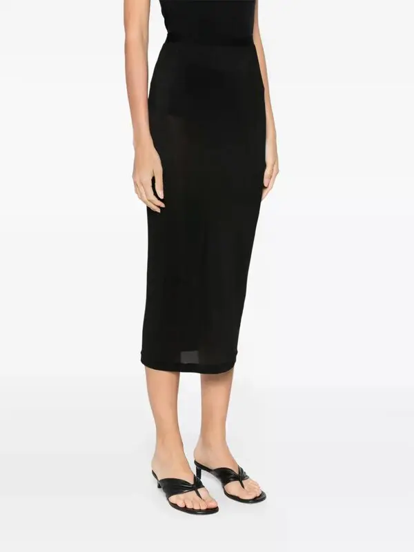 Wardrobe.NYC Semi-sheer Midi Skirt