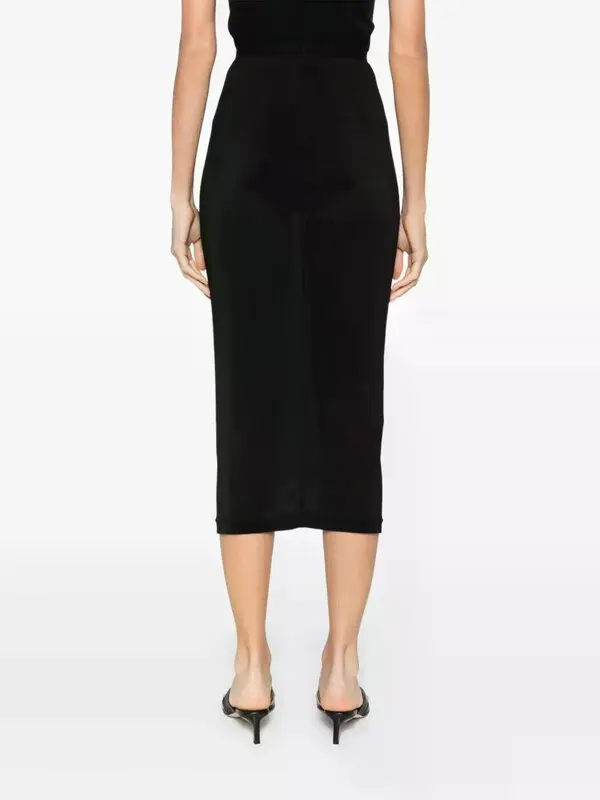 Wardrobe.NYC Semi-sheer Midi Skirt