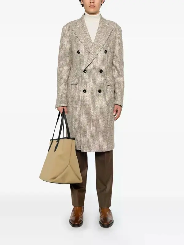 Tagliatore Double-breasted Coat - Neutrals