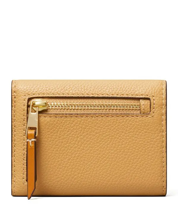 Tory Burch Pebble Leather Small Envelope Wallet - Biscotti