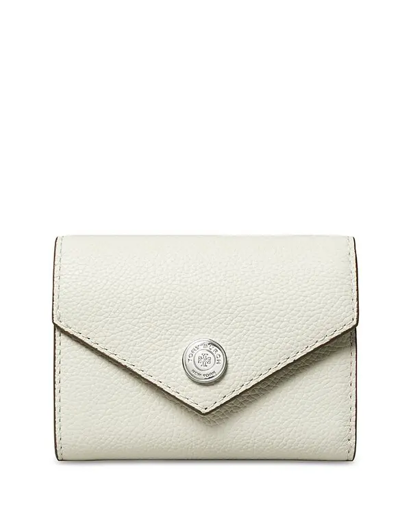 Tory Burch Leather Envelope Small Wallet - Light Titanium