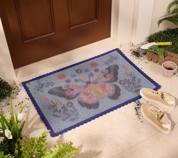 BERNINI 2'x3' Aqua-terra Indoor Outdoor Dirt Trapping Mat - One-color