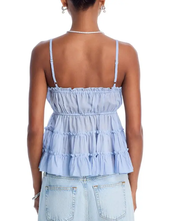 Aqua Gathered Tank Top Exclusive